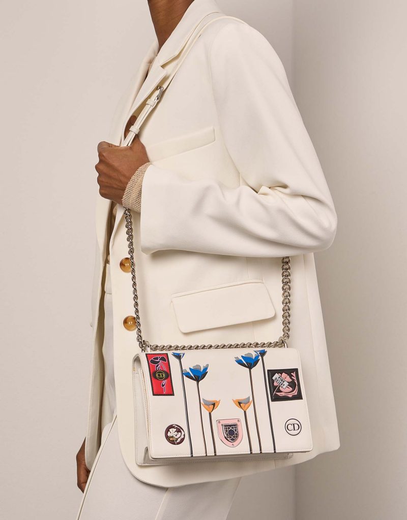 Dior Diorama Medium Calf Creme / Multicolour | SACLÀB