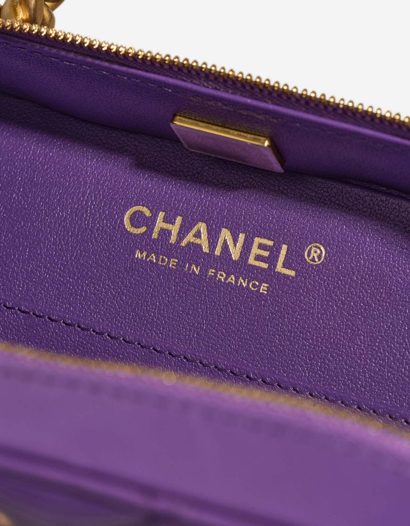 Chanel Vanity Small Lamb Violet | SACLÀB