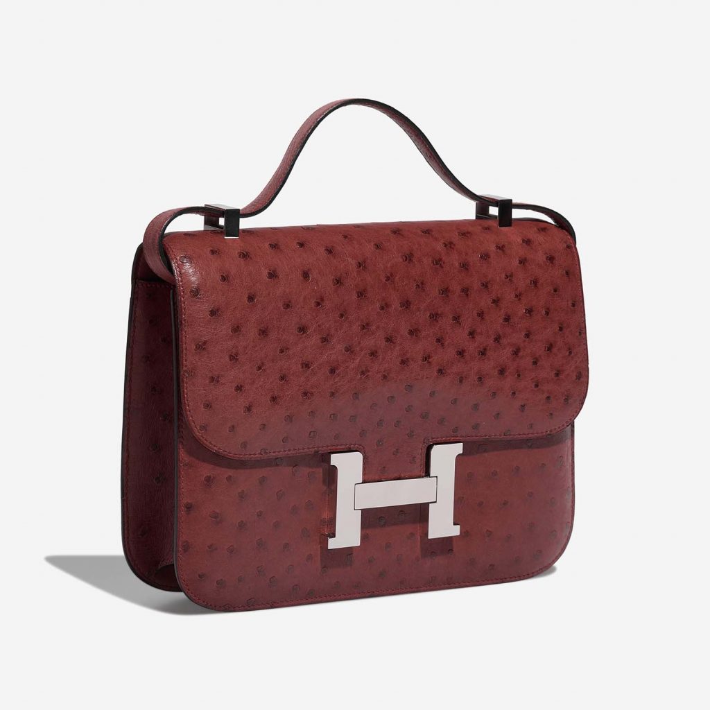 Hermès Constance 24 Ostrich Rouge H | SACLÀB