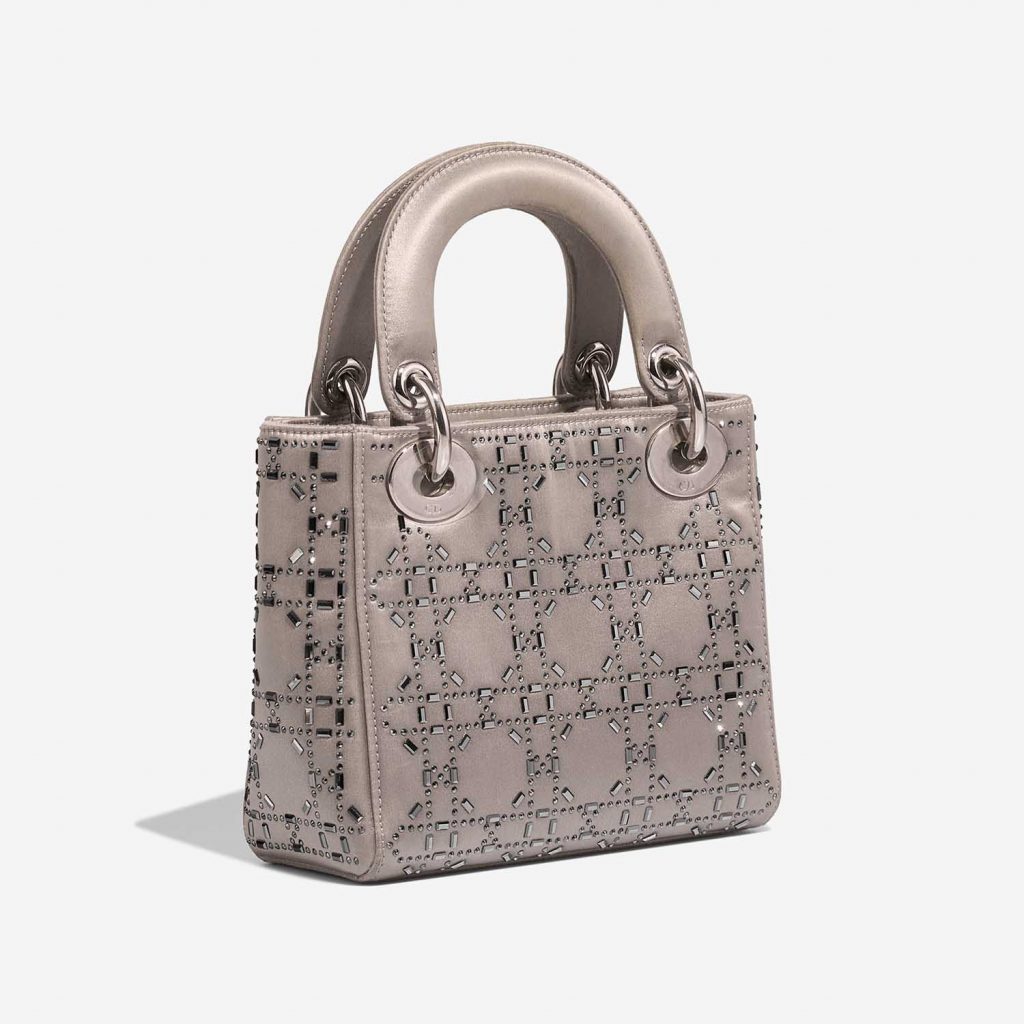 Dior Lady Mini Satin Taupe | SACLÀB