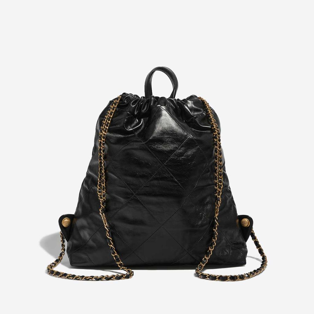 Chanel 22 Backpack Lamb Black | SACLÀB