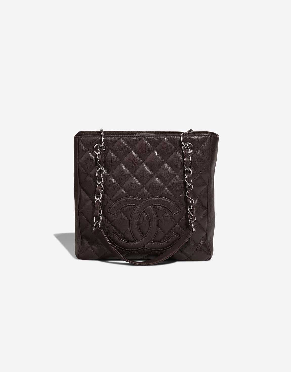 Chanel Shopping Tote PST Caviar Dark Brown | SACLÀB