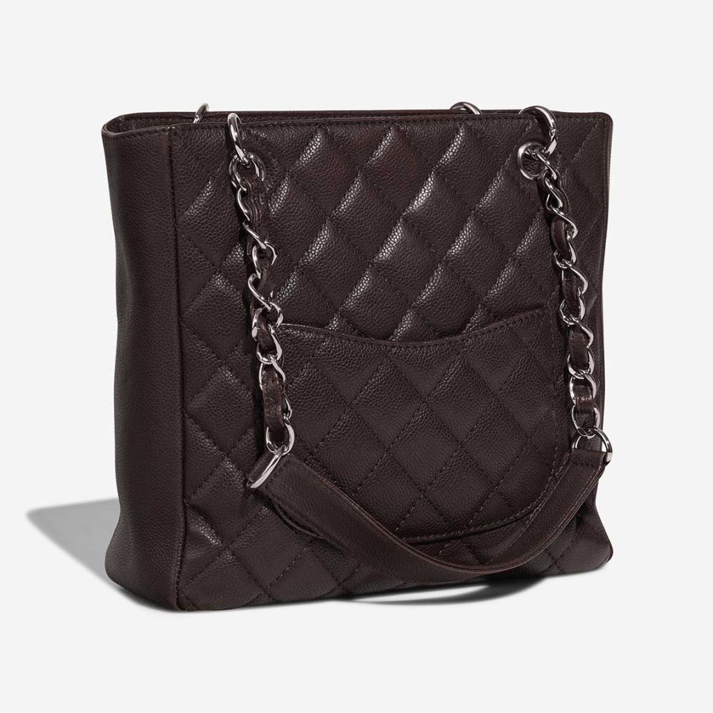 Chanel Shopping Tote PST Caviar Dark Brown | SACLÀB