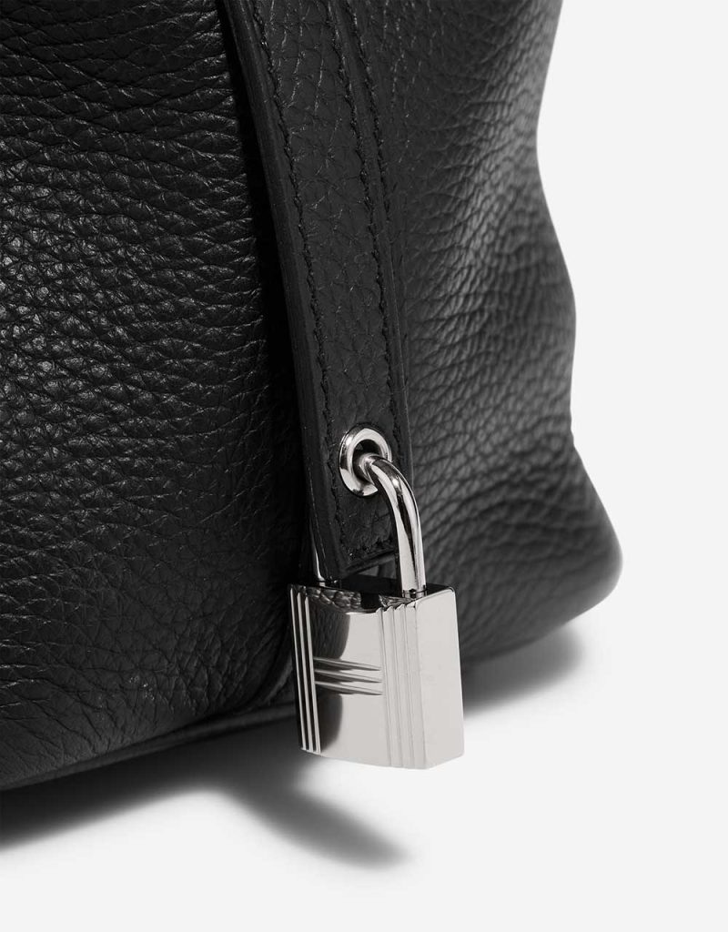 Hermès Picotin 18 Touch Taurillon Clémence / Ostrich Black | SACLÀB