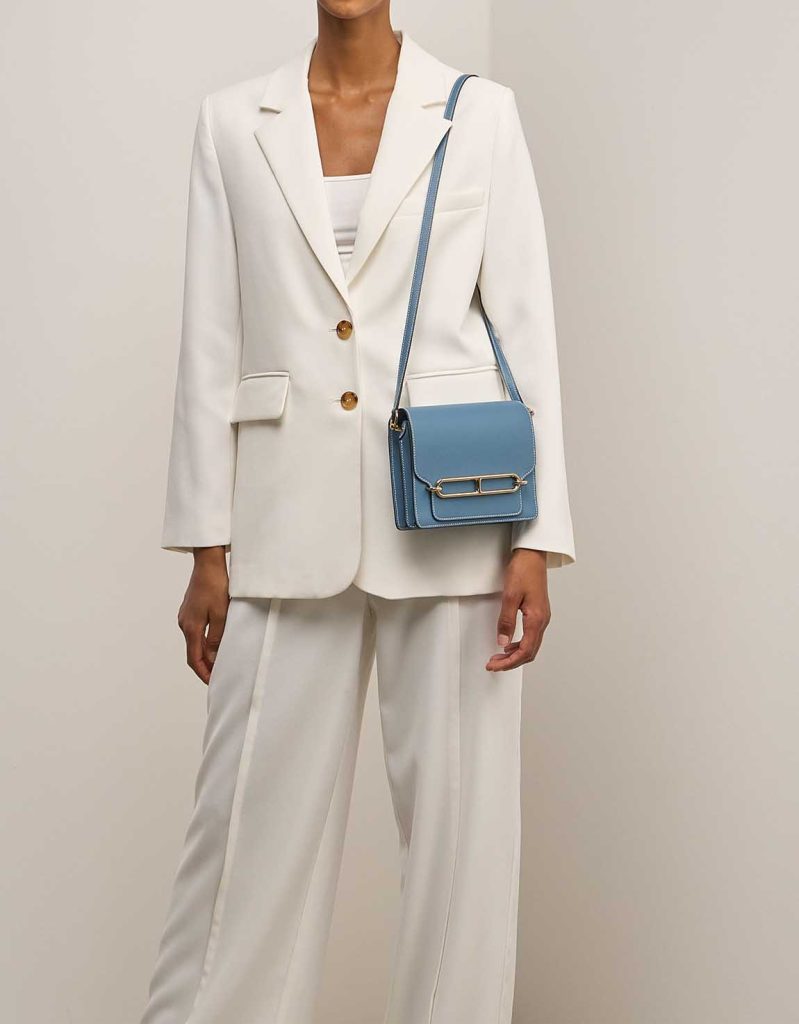 Hermès Roulis 18 Evercolor Bleu Jean | SACLÀB
