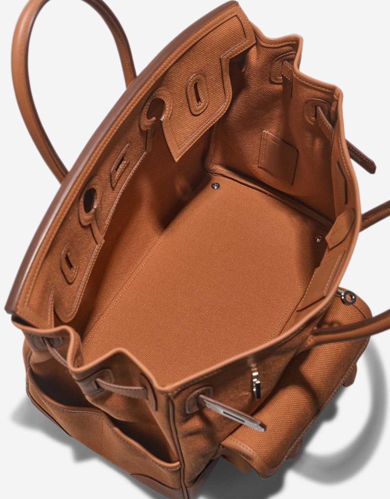 Hermès Birkin Cargo 35 Toile Goeland / Swift Gold | SACLÀB