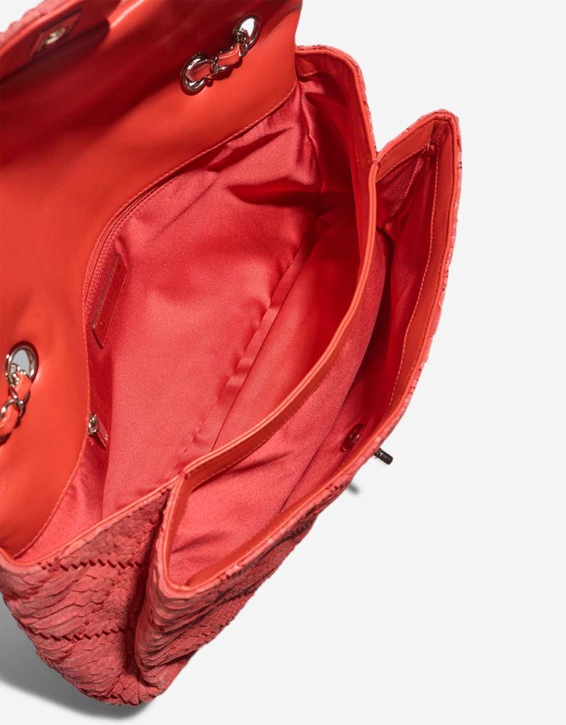 Chanel Timeless Maxi Flap Bag Python Red | SACLÀB