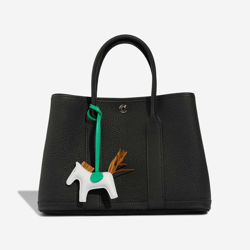 Hermès Rodeo PM Milo Lamb Bleu Brume / Sésame / Vert Comics | SACLÀB