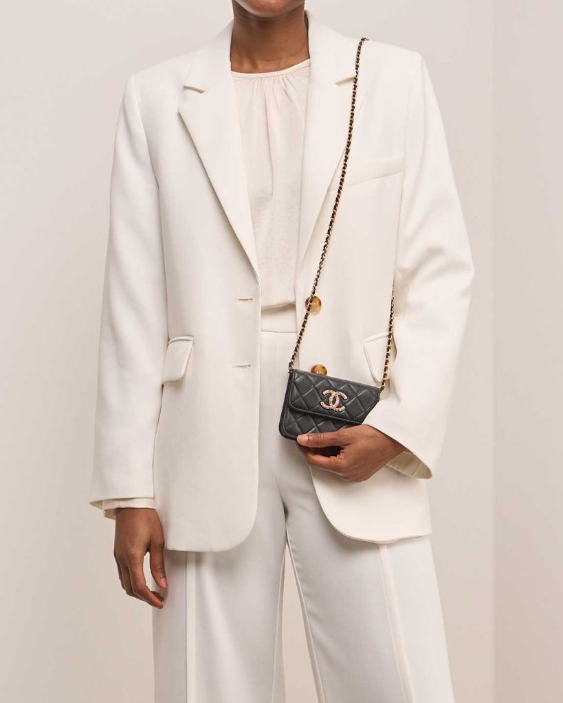 Chanel Timeless Micro Lamb Black | SACLÀB