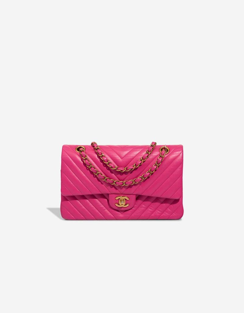 Chanel Timeless mittelgroße Tasche Kalbsleder Rosa | SACLÀB