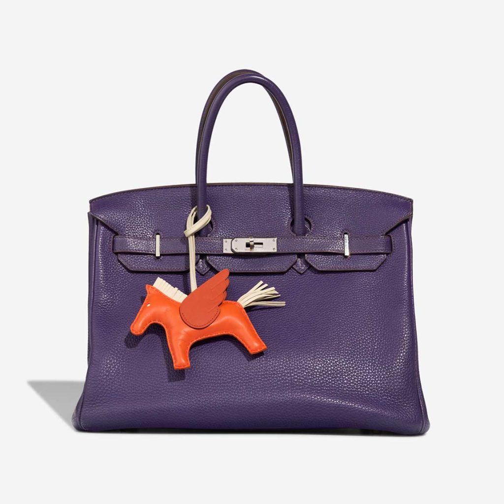 Hermès Rodeo PM Milo Mauve Pale / Gold / Craie | SACLÀB