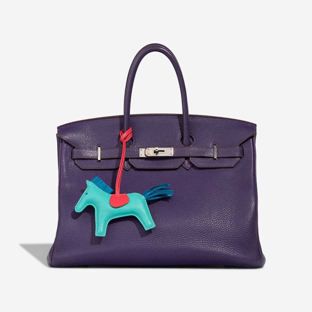 Hermès Rodeo PM Milo Mauve Pale / Gold / Craie | SACLÀB