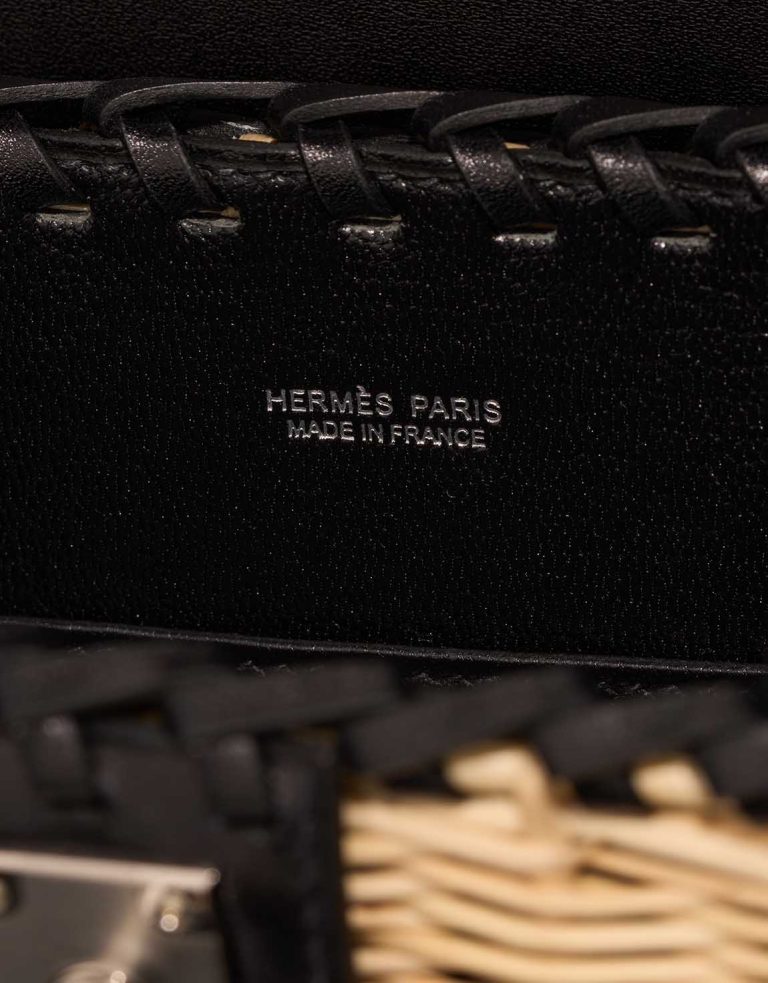 Hermès Kelly Picnic Mini Osier / Box Naturel / Black | SACLÀB