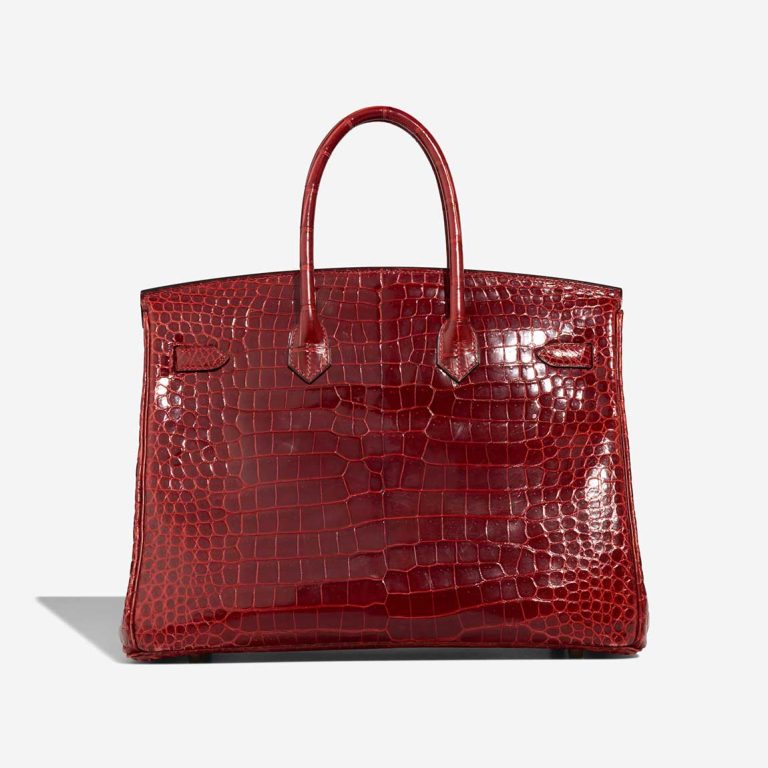 Hermès Birkin 35 Porosus Crocodile Rouge H | SACLÀB