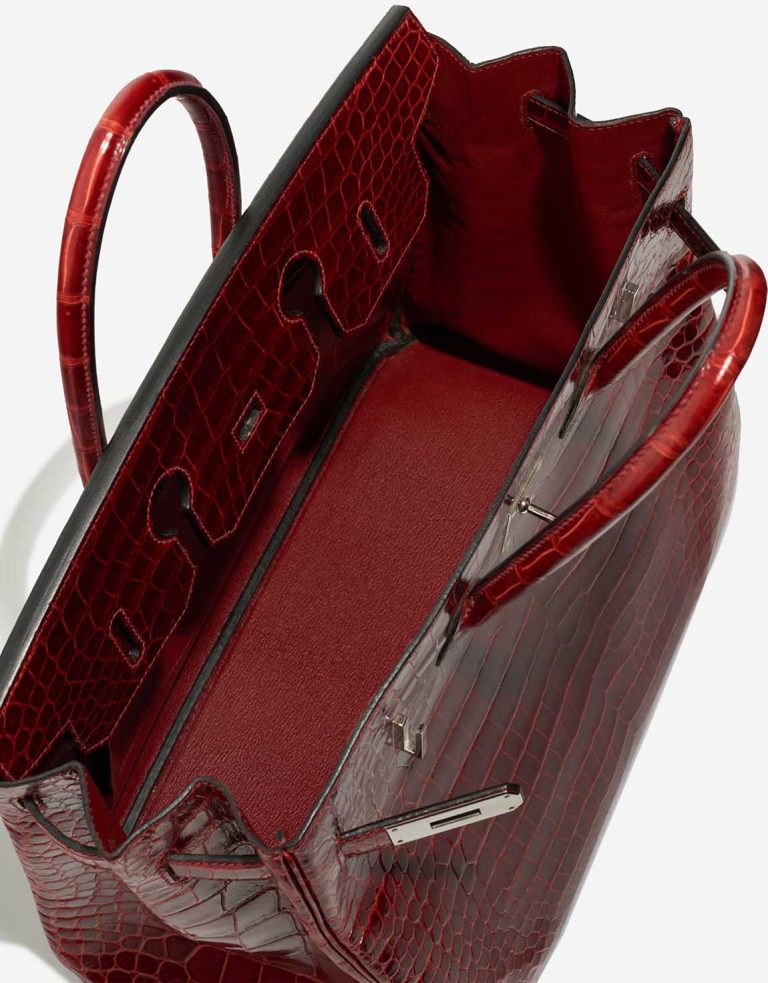 Hermès Birkin 35 Porosus Crocodile Rouge H | SACLÀB