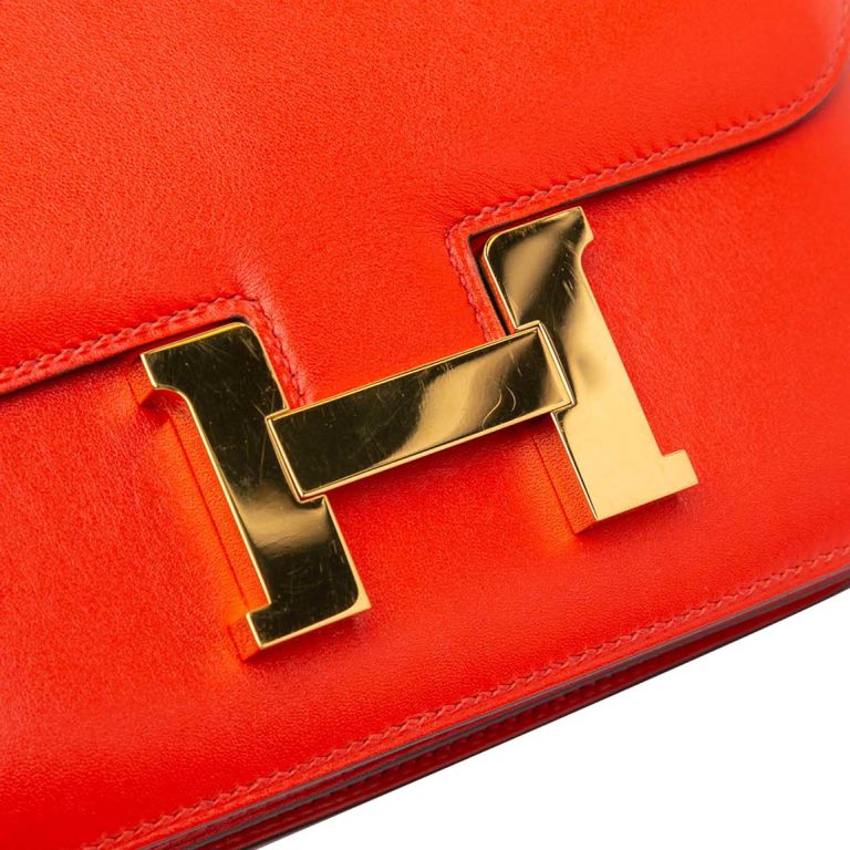 Hermès Constance 18 Tadelakt Rouge Tomate | SACLÀB