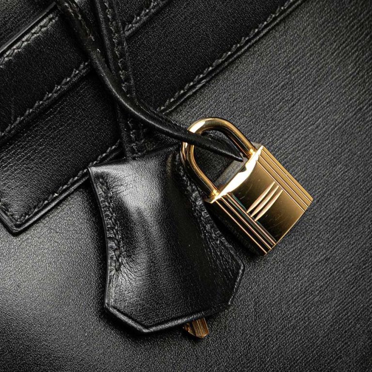 Hermès Kelly 32 Box Black | SACLÀB
