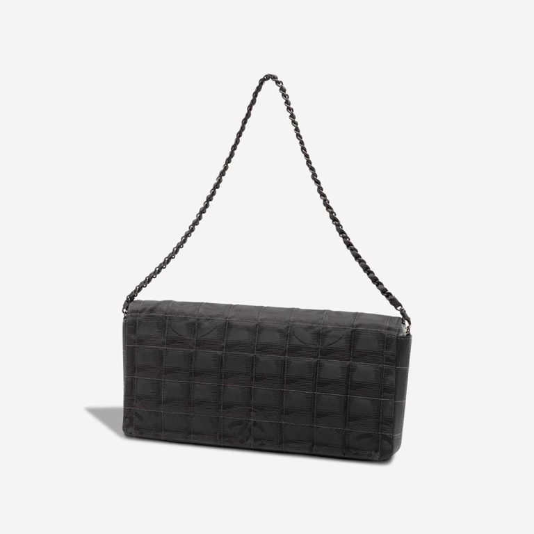 Chanel Shoulder Bag Nylon / Calf Black | SACLÀB