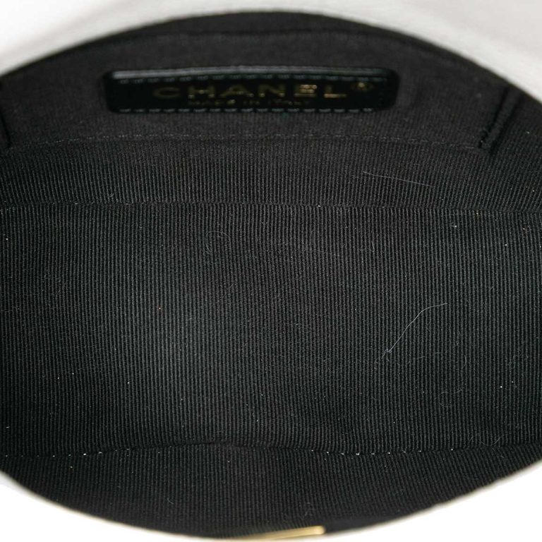 Chanel Timeless Mini Rectangular Caviar White | SACLÀB