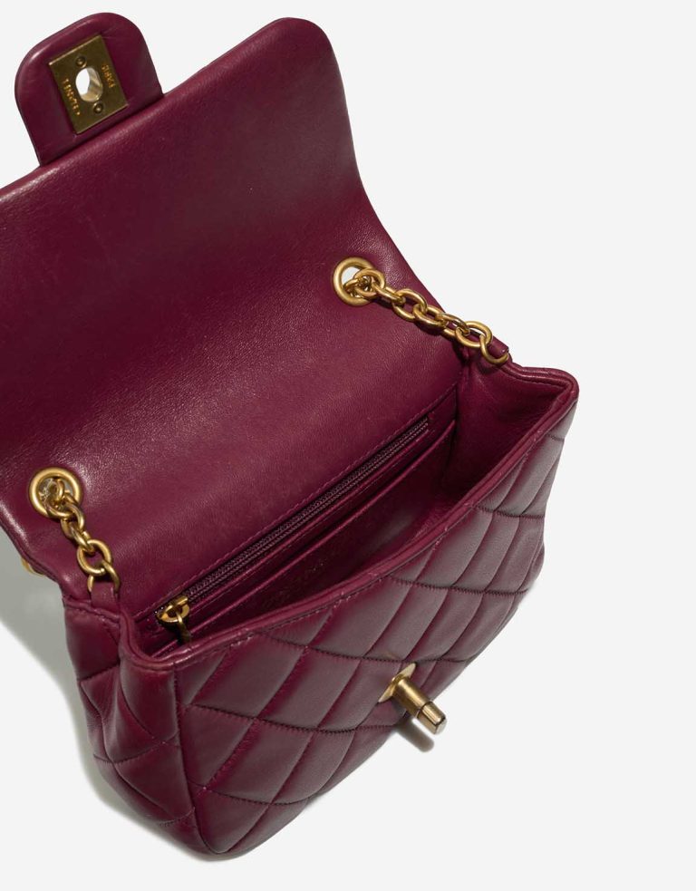 Chanel Timeless Mini Square Lamb Burgundy | SACLÀB