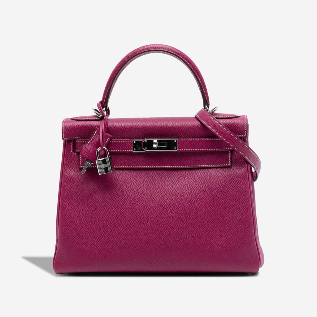 Hermès Kelly 28 Candy Collection Epsom Rose Tyrien / Tosca | SACLÀB